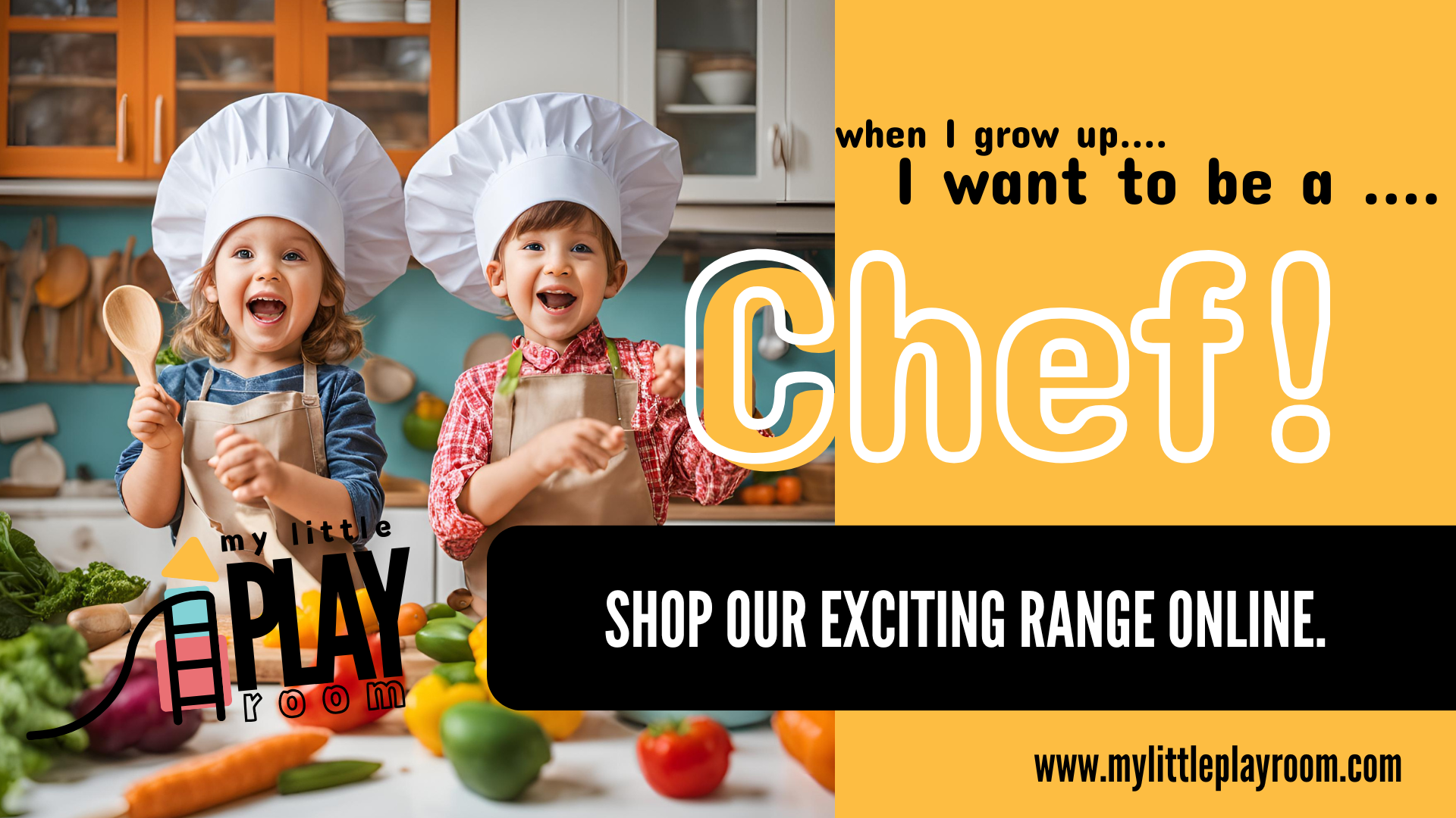 Chef & Kitchen Pretend Play Toys for Kids - My Little Playroom – 🛝𝑴𝒚 ...